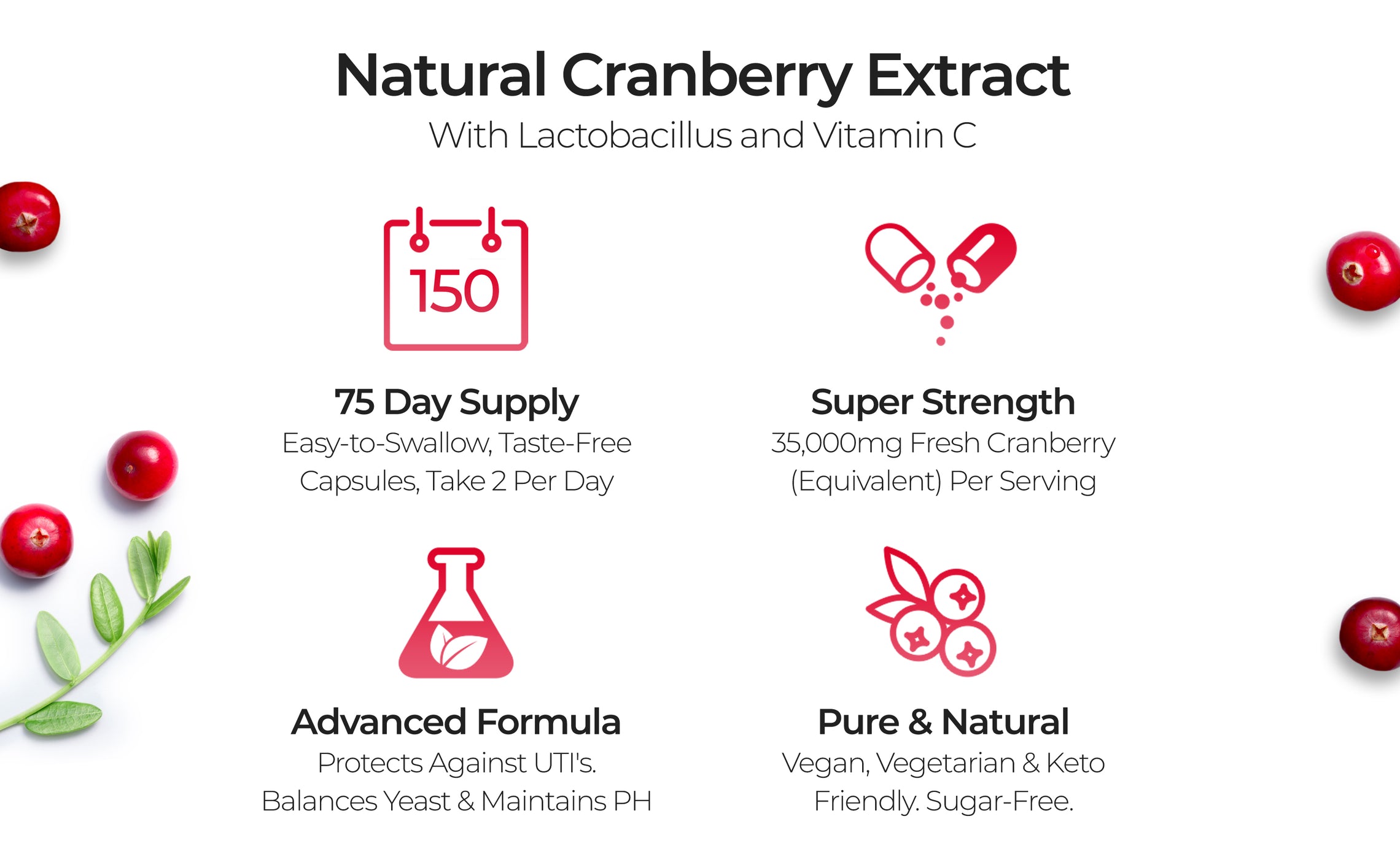 Super Strength Cranberry Probiotic Complex – VitaBright