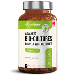 Bio Cultures Probiotic | 45 Billion CFUs 17 Strain | 60 Vegan Capsules ...