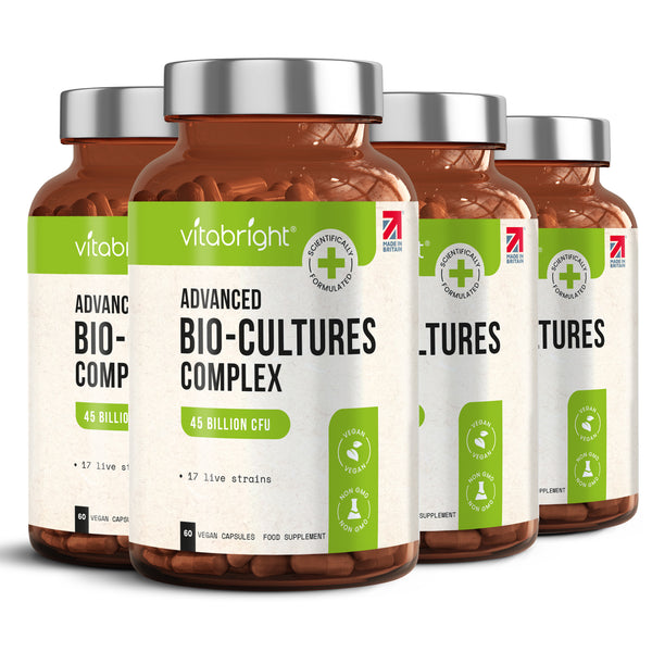 Bio Cultures Probiotic | 45 Billion CFUs 17 Strain | 60 Vegan Capsules ...