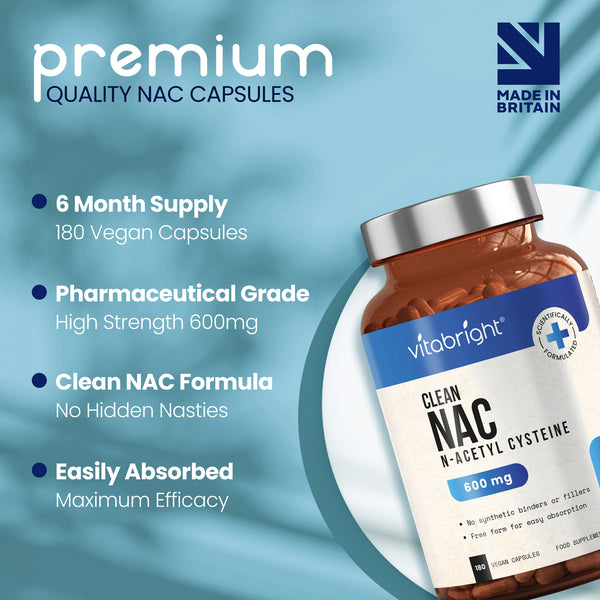 VitaBright NAC Supplement (N-Acetyl-Cysteine)