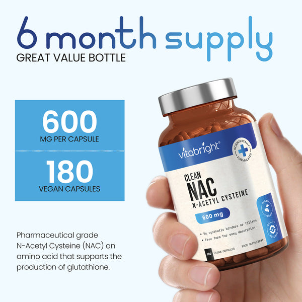 VitaBright NAC Supplement (N-Acetyl-Cysteine)