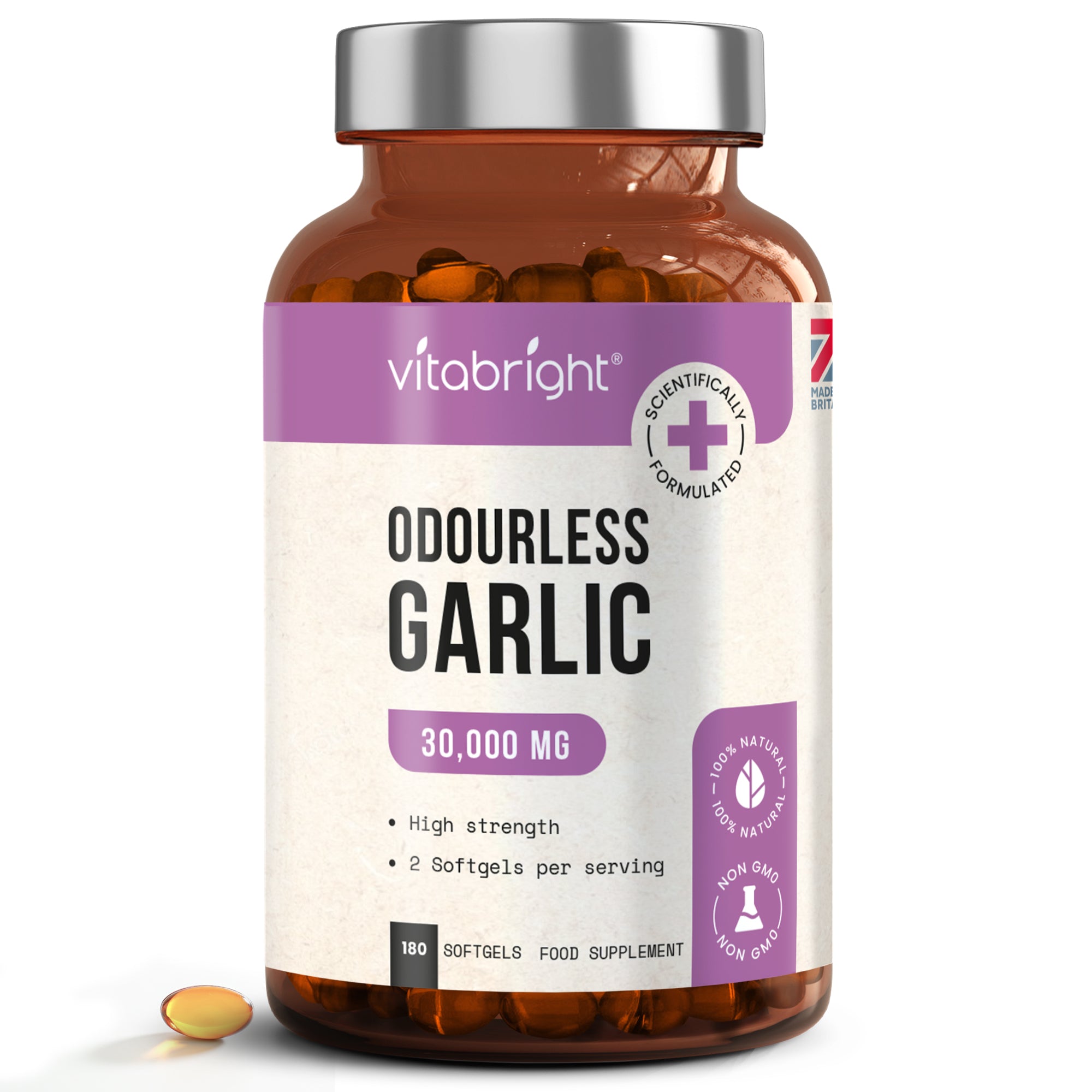 Odourless Garlic Tablets - High Strength Garlic Capsules