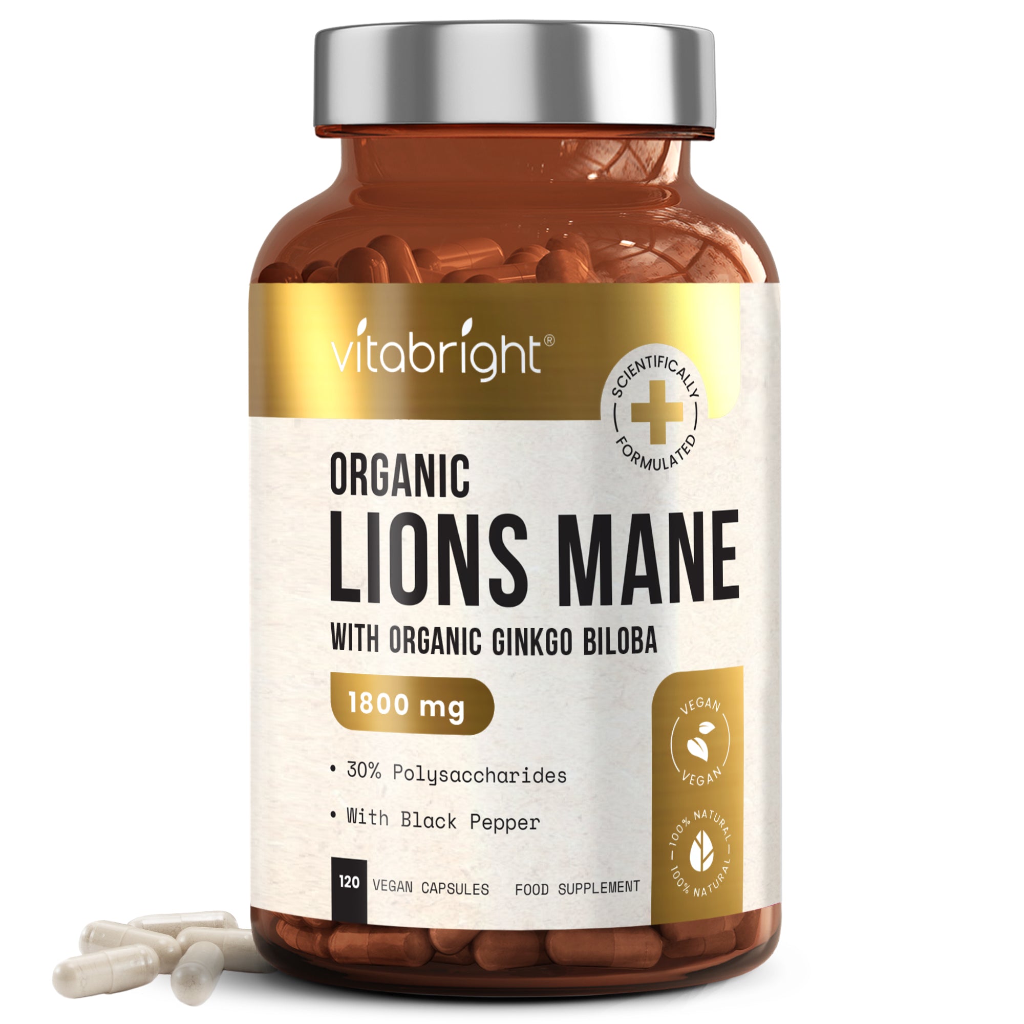 Organic Lion's Mane Supplement - Lion's Mane Tablets