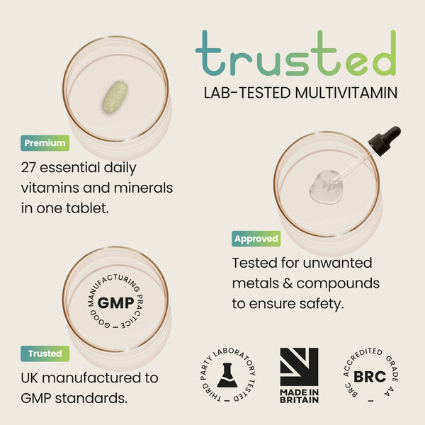Advanced Multivitamin | 400 Vegan Tablets | 27 Nutrients | Made in UK ...