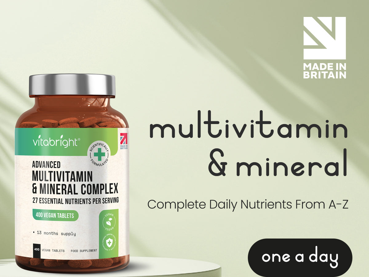 Advanced Multivitamin | 400 Vegan Tablets | 27 Nutrients | Made in UK ...